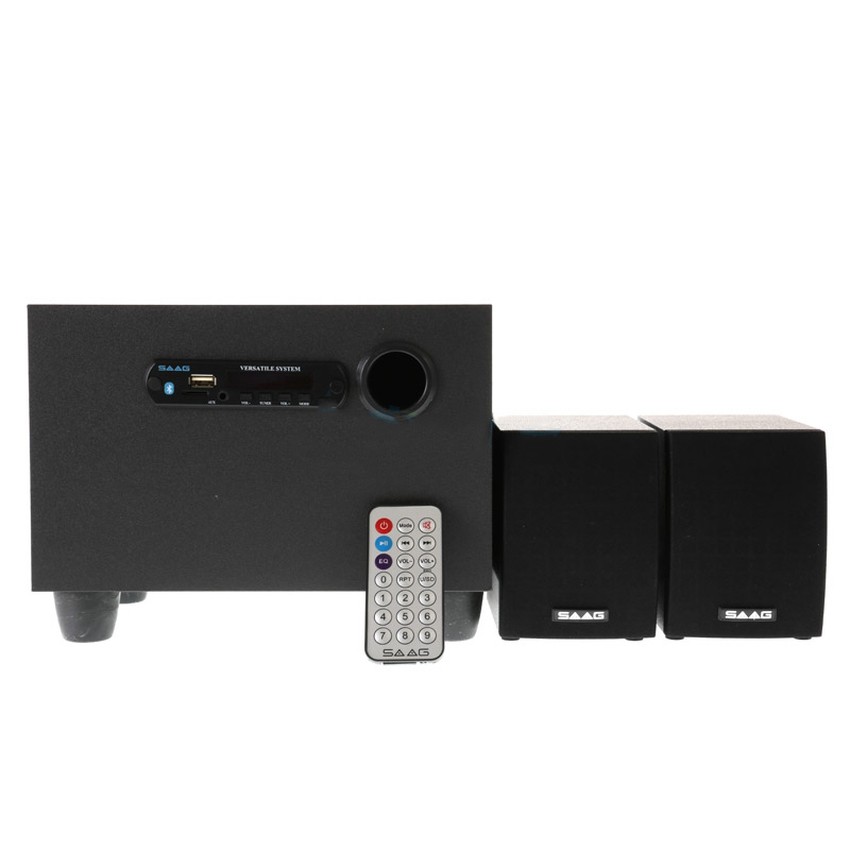 SAAG Speakers (2.1) (Multy) + BLUETOOTH, FM,USB Black | Shopee Thailand
