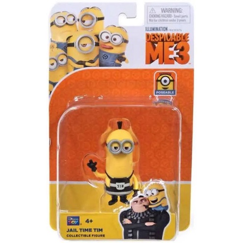 Despicable Me 3 Minions Jail Time Tim Thinkway Toys Action Figure ...