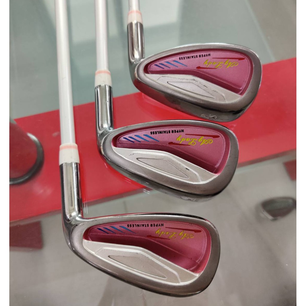 ไม้กอล์ฟ กอล์ฟ ชุดไม้เหล็ก ไม้ GOLF AG Lady Hyper Stainless 3ไม้ เบอร์ ...
