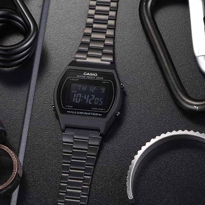 นาฬิกา Ca sio รุ่น B640WB-1B สายสีดำ นาฬิกาข้อมือชาย+หญิง พร้อมส่งในไทย มีประกัน | Shopee Thailand