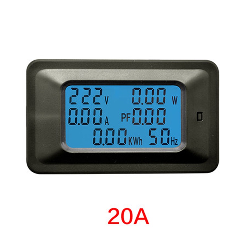 110-220vac 20A 100A LCD Digital Panel Power Watt Meter Monitor แรงดันไฟ ...