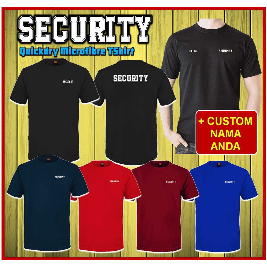 เสื้อยืด เพื่อความปลอดภัย สามารถเพิ่มชื่อของคุณ ROUNDNECK คอลลาร์ไมโคร ...