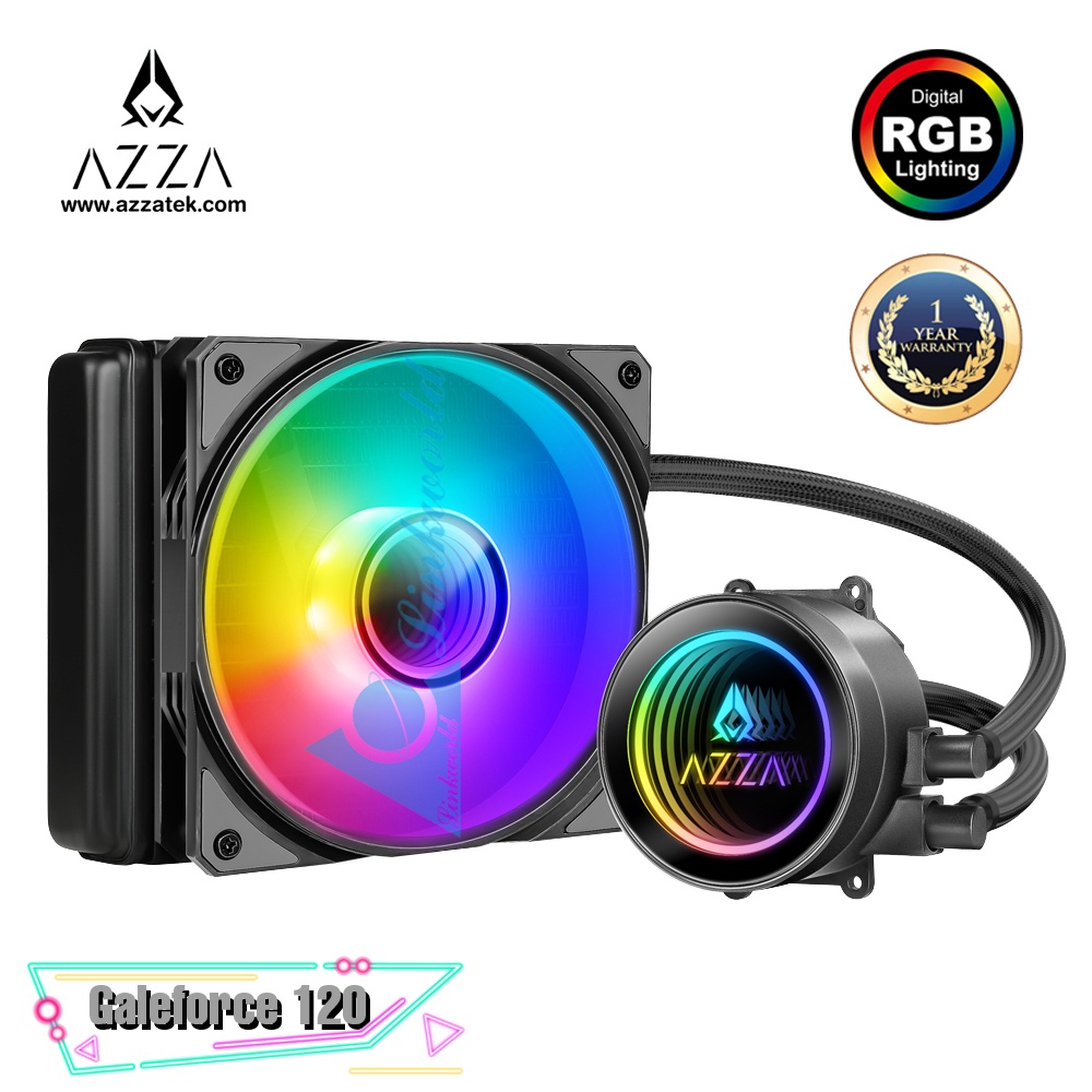 AZZA GALEFORCE ARGB CPU Liquid Cooler LCAZ-120C-ARGB | Shopee Thailand