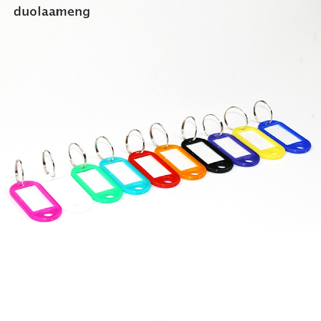 [duolaameng] 30 ชิ้น หลากสี พวงกุญแจ ป้าย ID ป้ายแท็ก การจําแนกหมายเลข ...