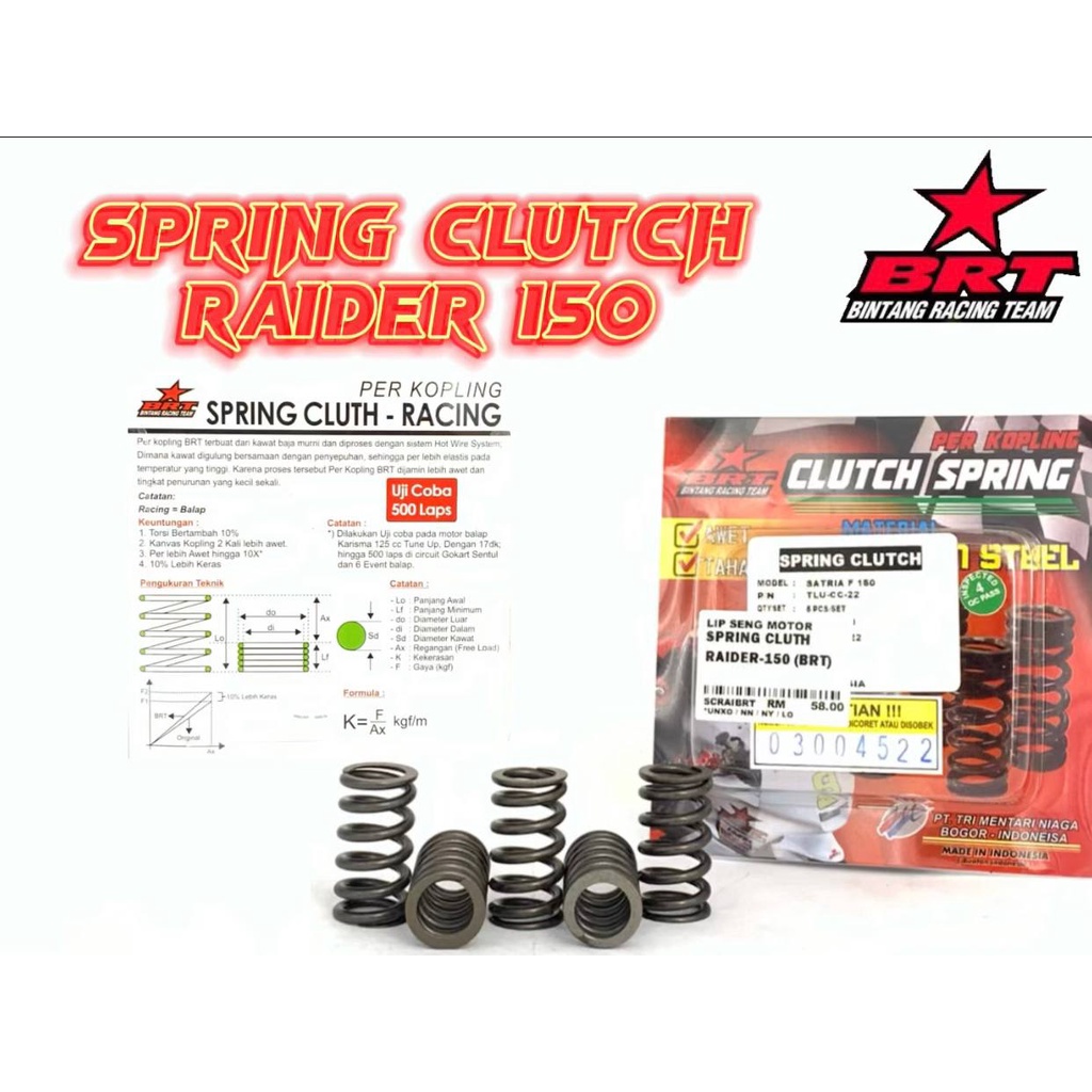 Suzuki RAIDER 150CC FI BRT RACING CLUTCH SPRING | Shopee Thailand