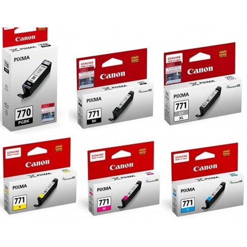 Canon PGI-770 BK CLI-771 BK C M Y ขายโล๊ะสต็อก ของแท้ 100% ไม่มีกล่อง | Shopee Thailand