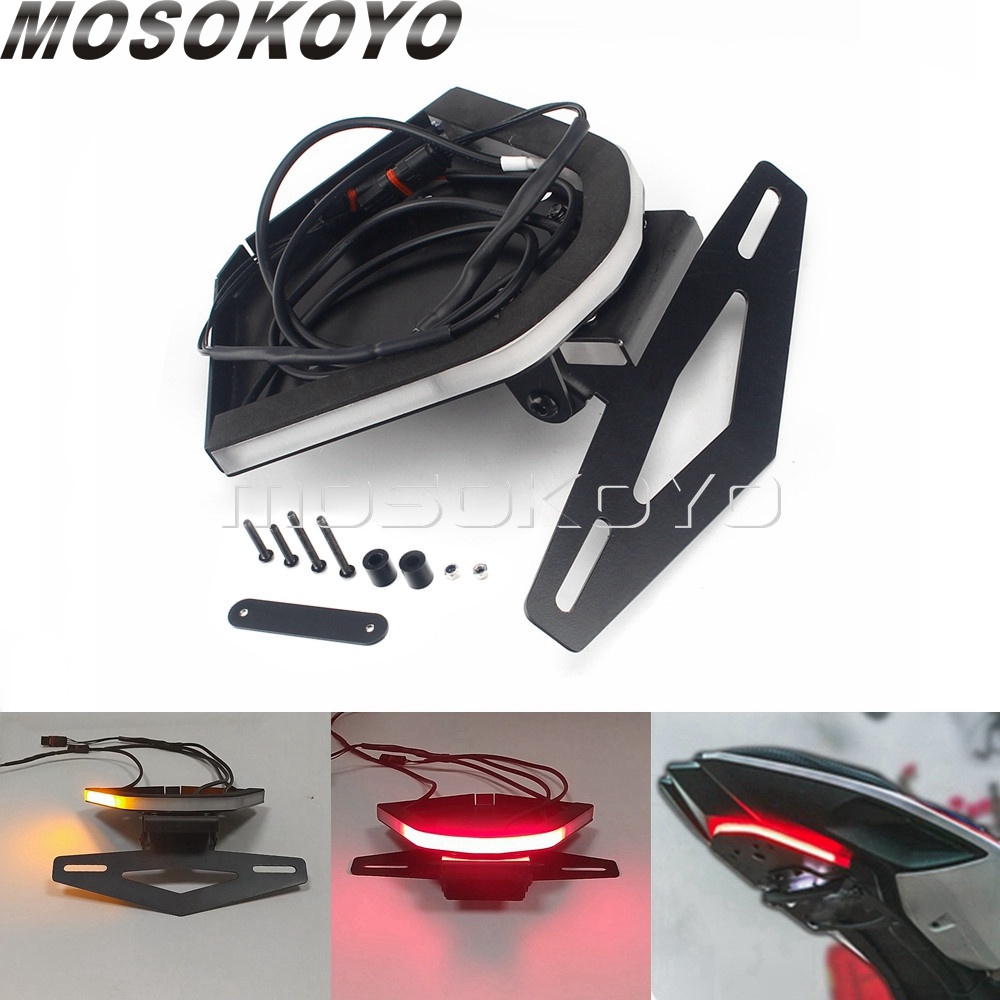 MD-สำหรับ BMW S1000RR 2020 2021สีเหลืองอำพันไฟ LED แบบบูรณาการไฟท้าย ...