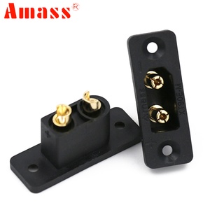 5pcs/lot Amass Xt90E-M 500V 30A-60A Ip40 Gold-Plated Male อุปกรณ์เชื่อมต่อสําหรับโดรนบังคับวิทยุ ...