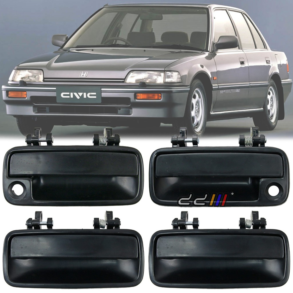 Honda Civic SH4 SH3 EF2 EF3 EF8 EF9 1988-1991 ประตูด้านนอกจับภายนอก (สีดํา) | Shopee Thailand