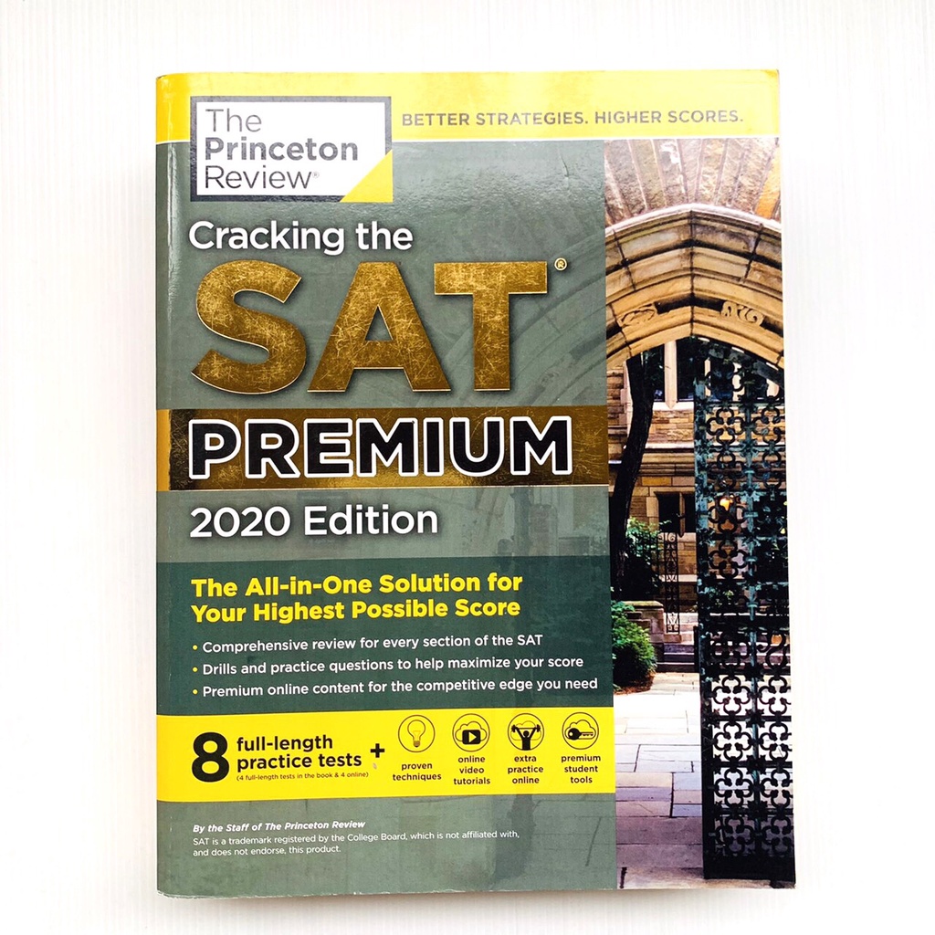 The Princeton Review Cracking the SAT with 8 Full-length Practice tests ...