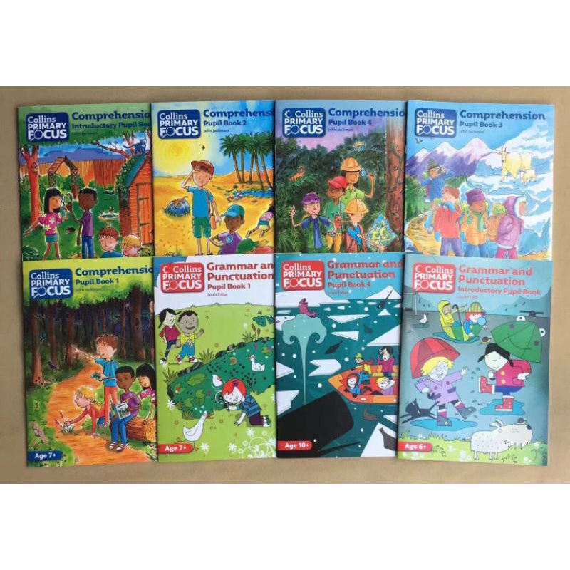 Collins Primary Focus Comprehension Grammar Vocabulary Book Set (พร้อม ...