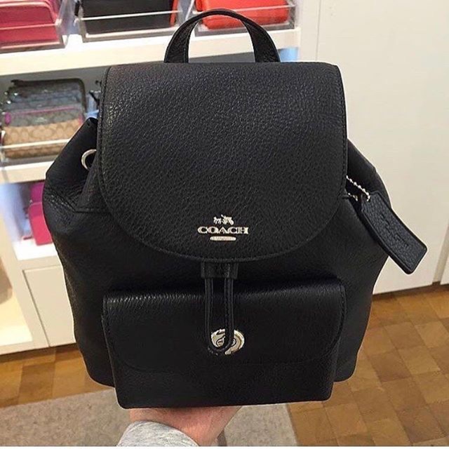 COACH leather mini backpack | Shopee Thailand