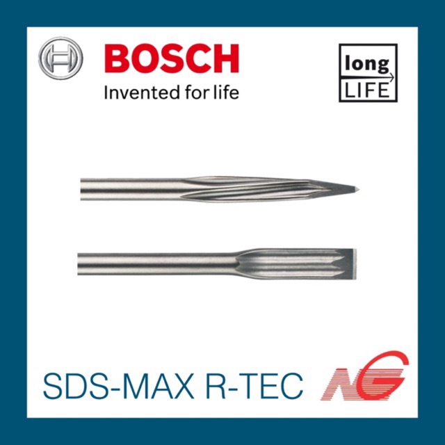 ดอกสกัด BOSCH SDS-MAX R-TEC 2608690168 2608690124 ราคาต่อ 1 ดอก price ...