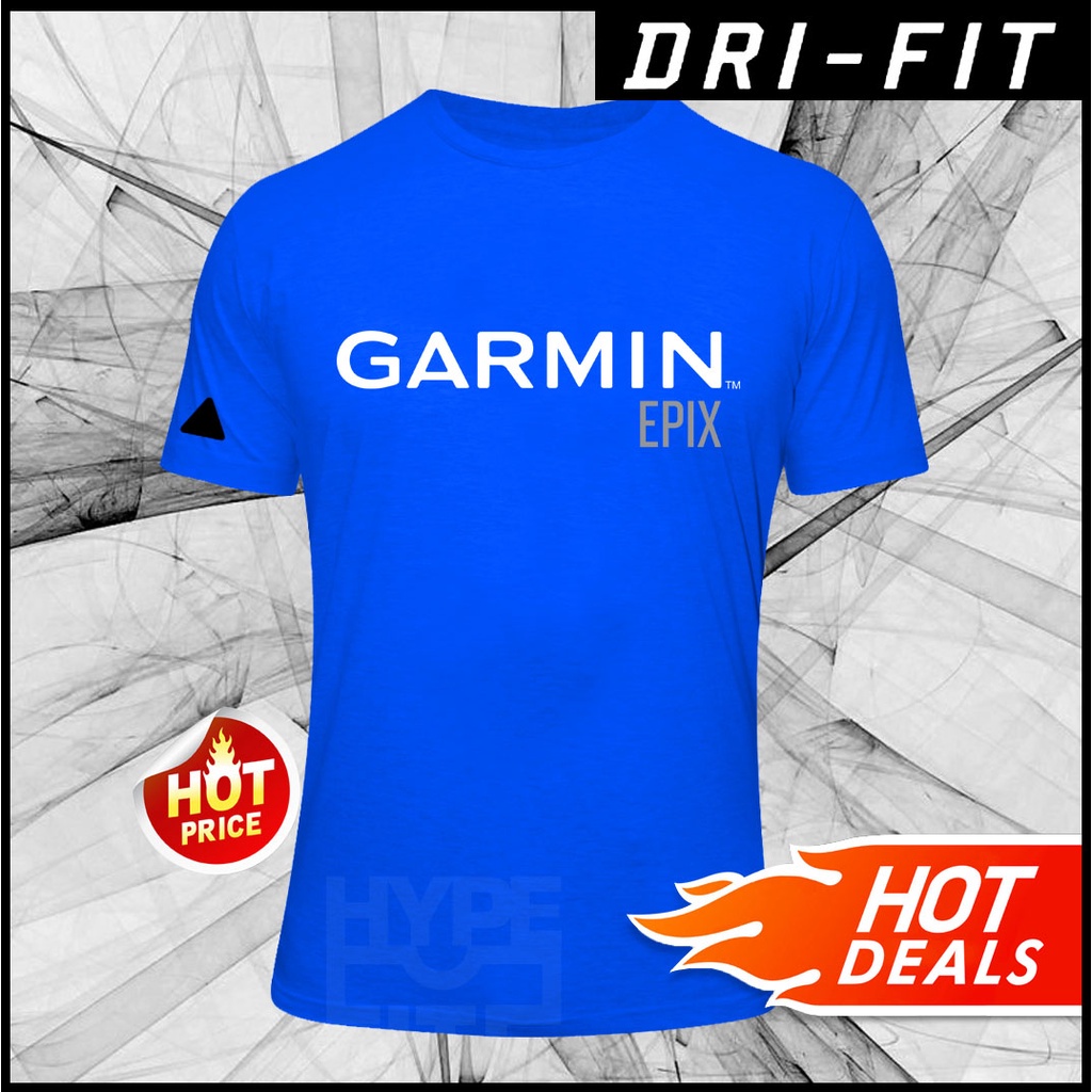 คอตต้อนคอกลมใหม่ Garmin Epix Watch DRI FIT เสื้อยืด แขนสั้น ไมโครไฟ ...