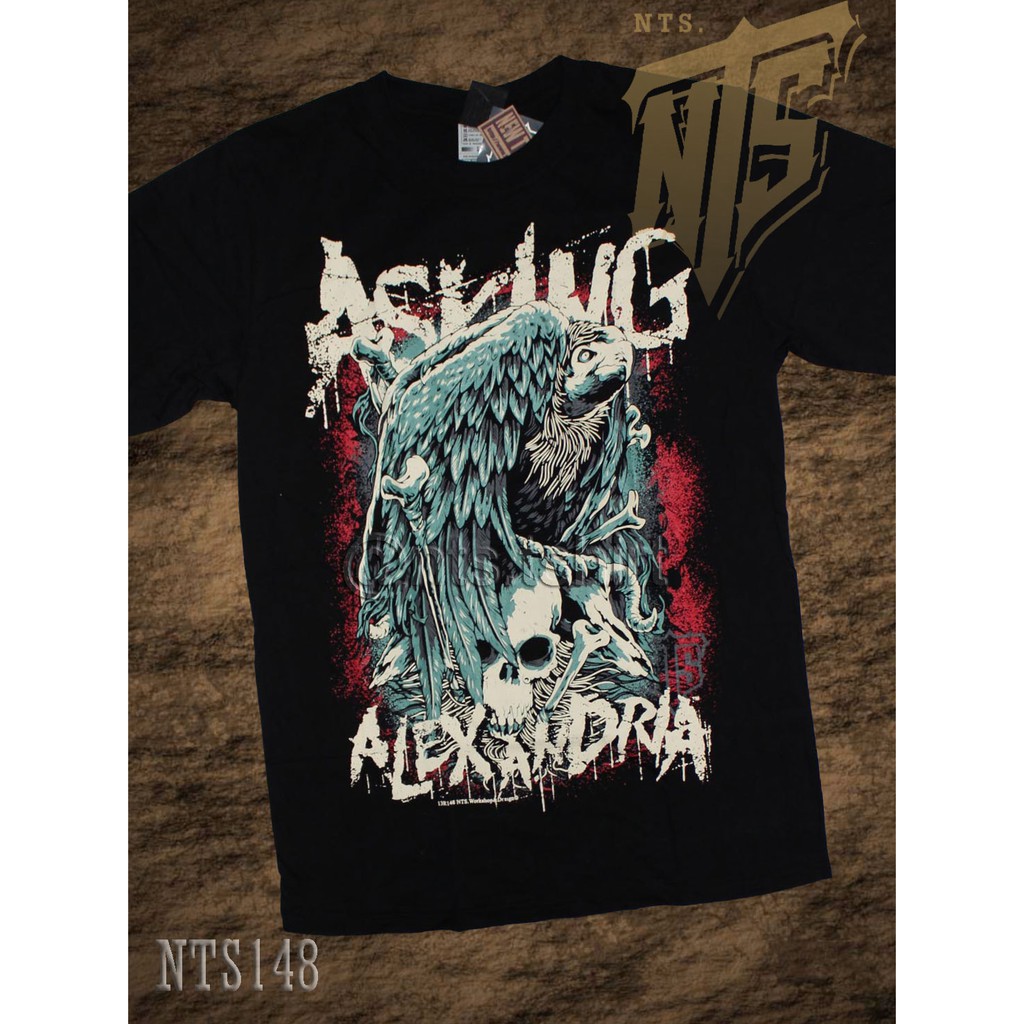 NTS 148 Asking Alexandria ROCK เสื้อยืด ลายวงดนตรี ซิลค์สกรีน ผ้าคอตตอน ...