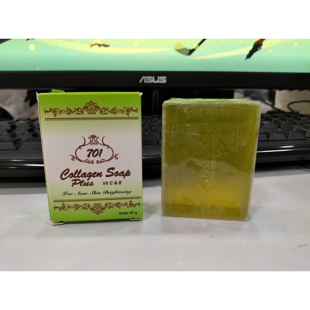 สบู่คอลลาเจน 701 Cllagen Plus Vit E Soap สบู่ทำความสะอาด หน้าใส ไร้สิว ...