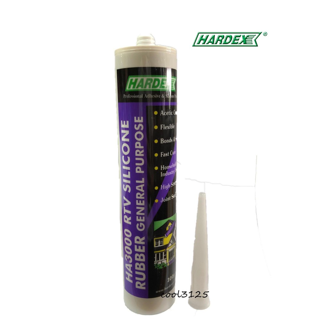 Hardex RTV SILICONE ALL PURPOSE สีใส HA3000 - HARDEX 300GRAM | Shopee ...