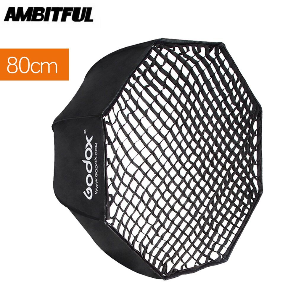 Godox แบบพกพา 80 ซม . 32 ร ่ ม + Honeycomb Grid Octagon Softbox ...