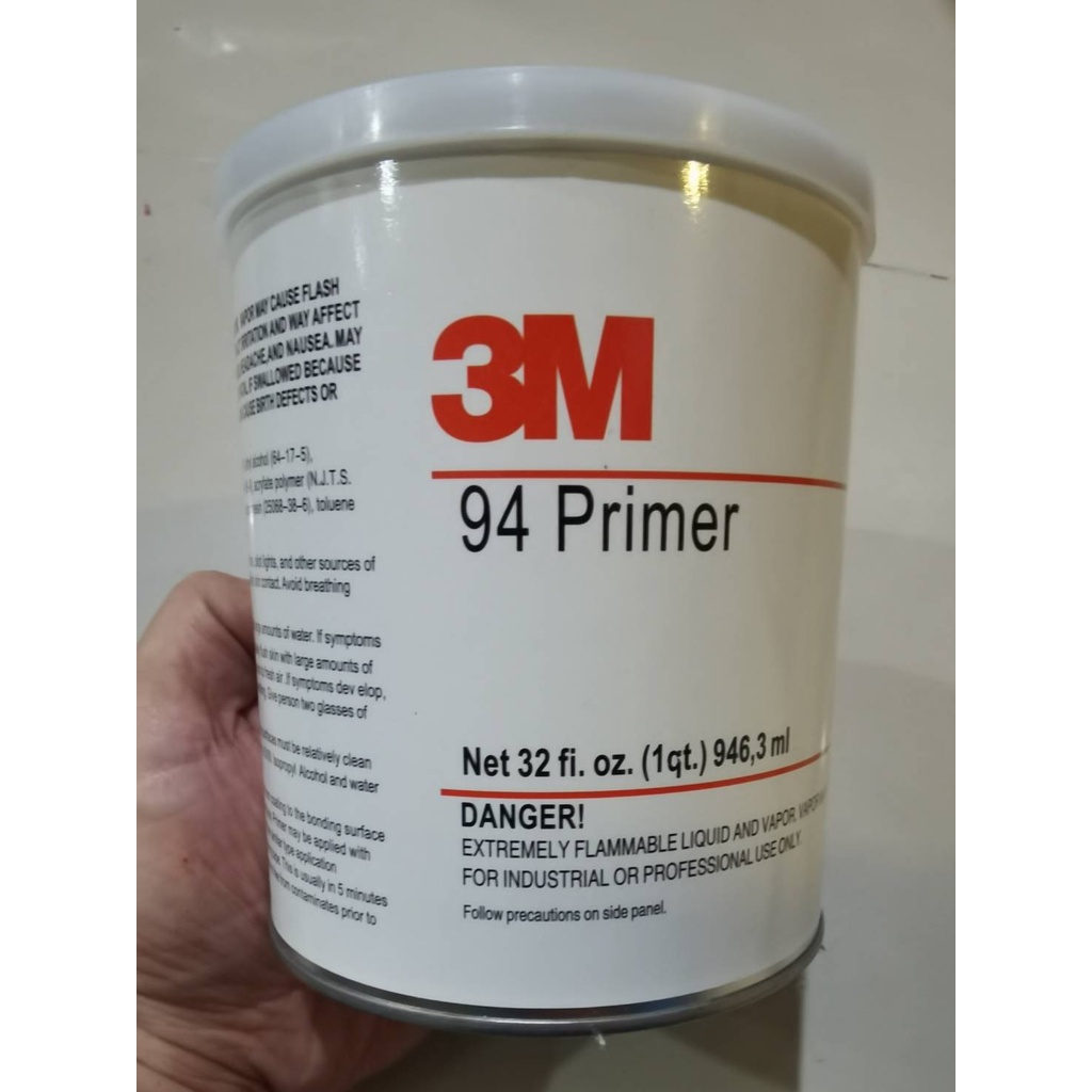 3M น้ำยาช่วยการยึดเกาะผิวขอบงานสติกเกอร์ Primer 94 ขนาด 1QT./ 1 กระป๋อง ...