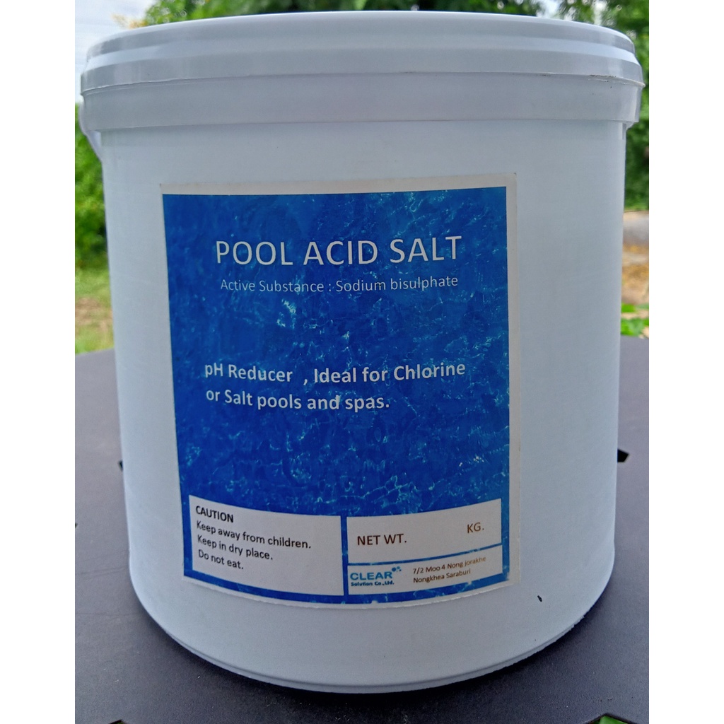 pH Minus - Pool Acid Salt 5 KG - สารปรับลด pH น้ำในสระว่ายน้ำ | Shopee ...