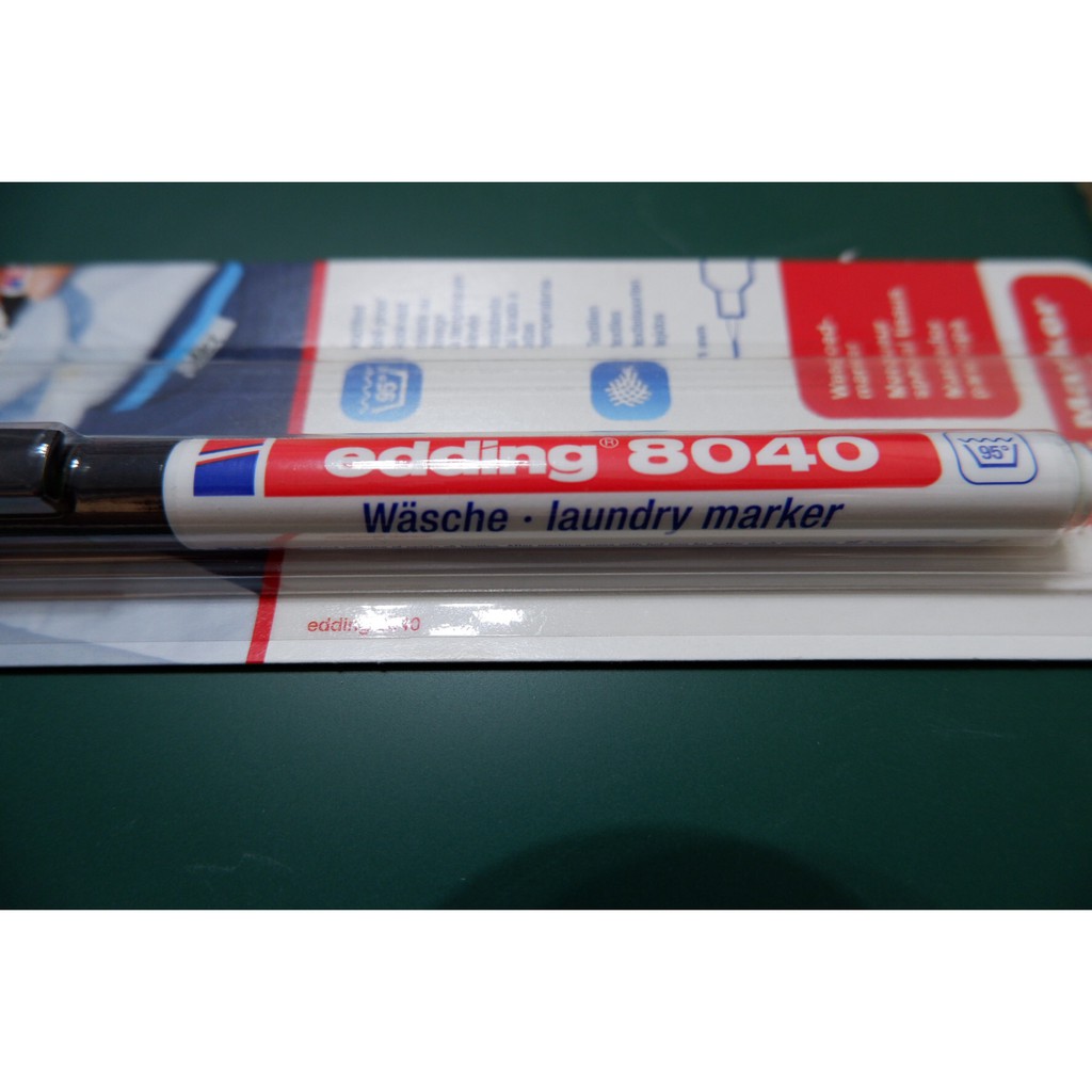 edding 8040 ปากกาเขียนผ้า กันน้ำ ทนความร้อน ซักไม่ออก สำหรับร้านซักรีด ...