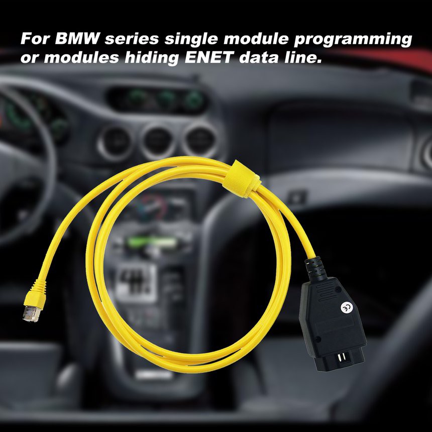 สายเคเบิ้ลอีเธอร์เน็ตสําหรับ Bmw Enet To Obd Interface Cable E Sys Icom Coding F Series