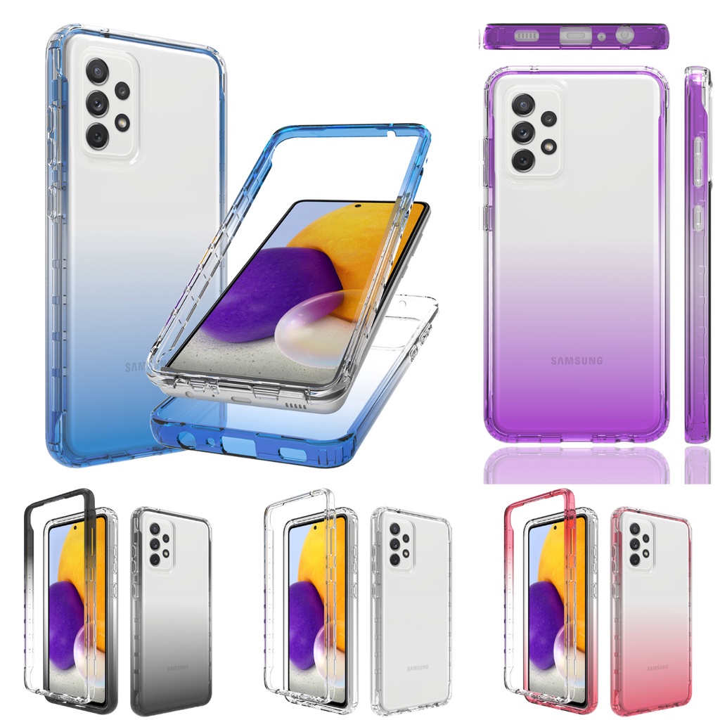 Samsung Galaxy A72 A52s A52 5g 4g Full Body HybridทนทานกันกระแทกGradient Clearกลับกรณีฝาครอบ ...