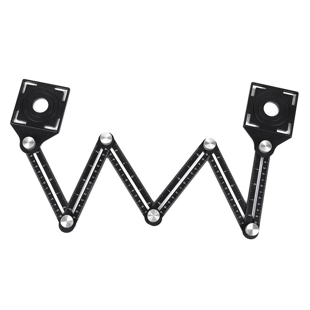 ไม้บรรทัดวัดมุมอัจฉริยะ 6 ก้าน 2 หัว Hand tools MULTI-ANGLE MEASURING ...