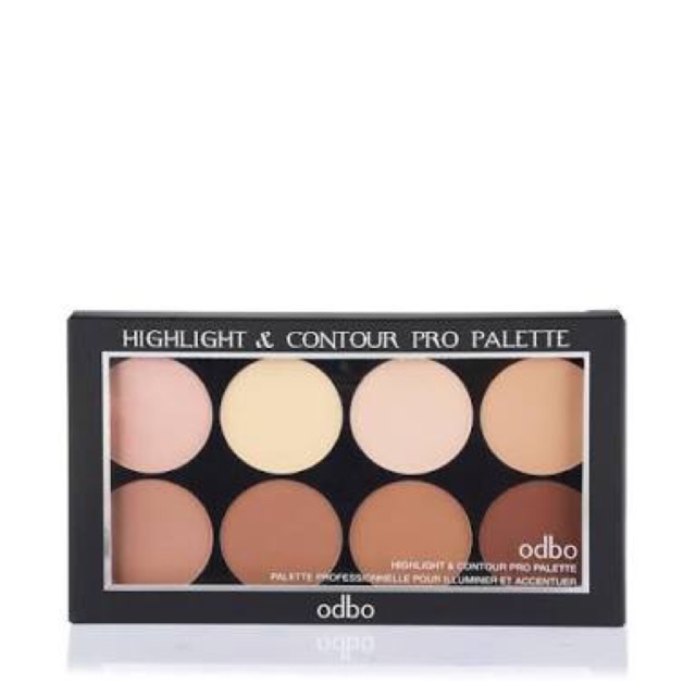Odbo Highlight & Contour Pro Palette (8เฉดสี เบอร์ 2) | Shopee Thailand