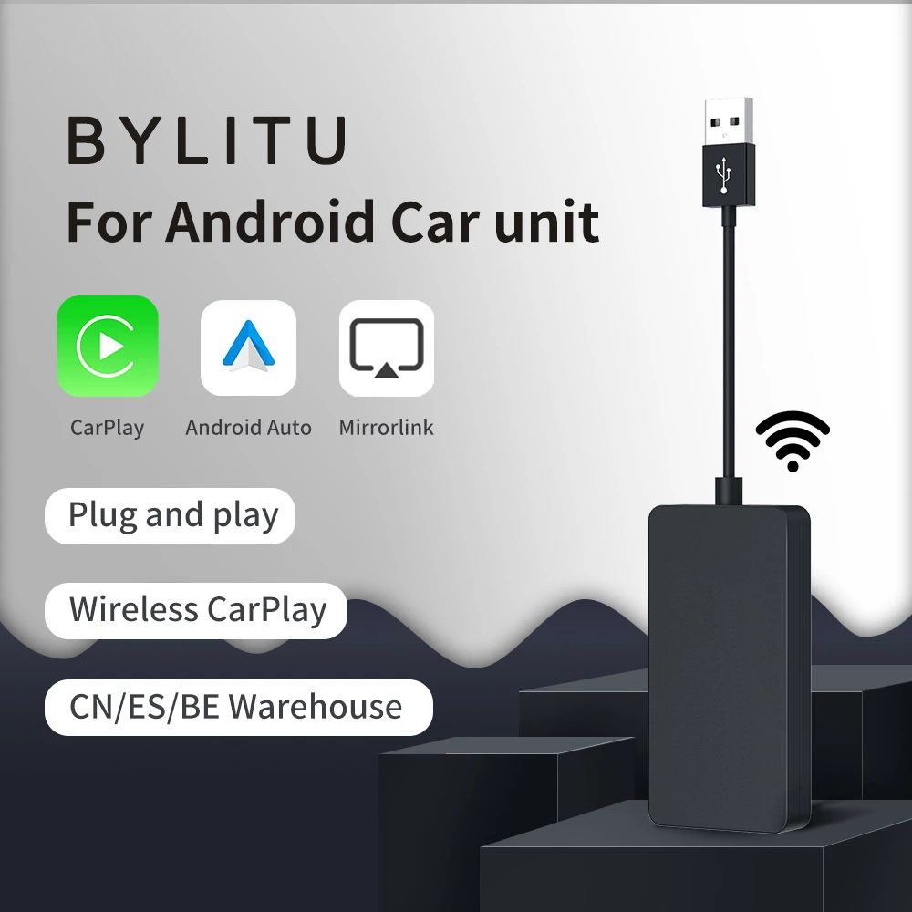 Carlinkit Car Multimedia Player Wireless Wired CarPlay Dongle Android ...