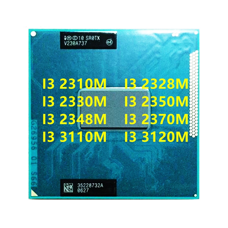 ซ็อกเก็ตโปรเซสเซอร์ CPU I3-2310M I3-2328M I3-2330M I3-2350M I3-2348M I3 ...