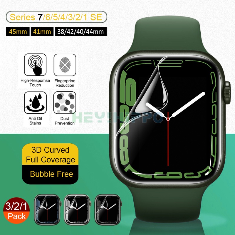ฟิล์มกันรอยหน้าจอ แบบใส ไม่ใช่กระจก สําหรับ iWatch 7 SE 4 5 6 40 มม. 44 ...