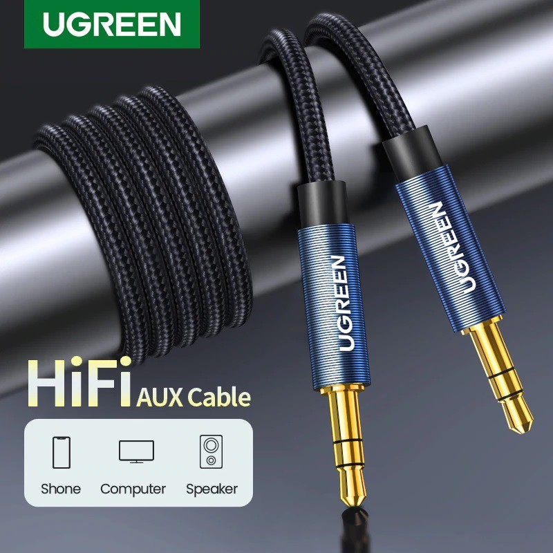 Ugreen สาย 3.5mm Male to Male Stereo Audio Auxiliary AUX Cable Nylon ...