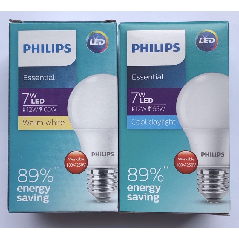 หลอดไฟ LED Philips 7W ขั้ว E27 | Shopee Thailand