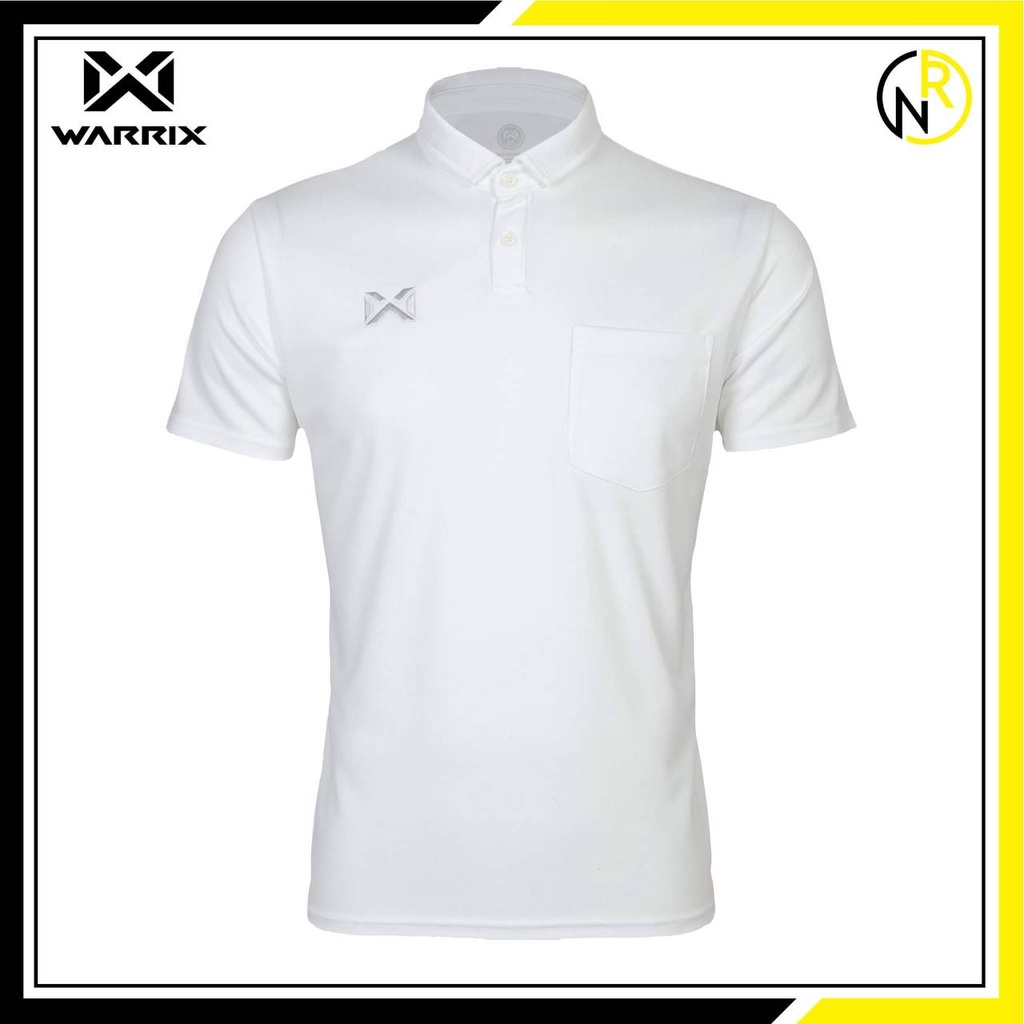 WARRIX มีกระเป๋า เสื้อโปโล 221PLACL30 เสื้อคอปกมีกระดุมมีกระเป๋า | Shopee Thailand