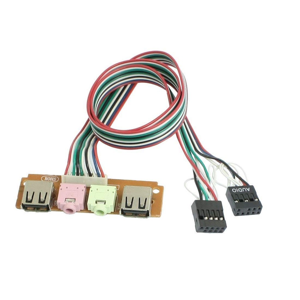 ⚡️ แผง USB / Audio หน้าเคส Front Panel ขนาด PCB 6.8 cm / 7.4 cm / 7.8 ...