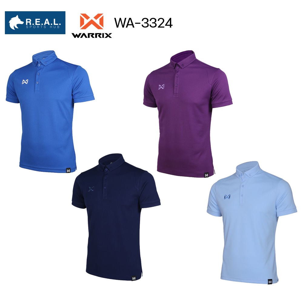 💸ลด65.-ใส่โค้ดTHIKWX1N💸เสื้อโปโล WARRIX วอริกซ์ รุ่น Bubble WA-3324 ของแท้ (สีกรม/ฟ้า/น้ำเงิน ...