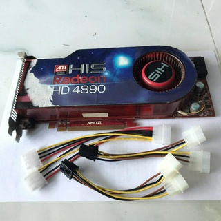 การ์ดจอ ATI Radeon HD 4890 (แรงเทียบเท่าNVIDIA GeForce GTX 555)+แถมสาย ...