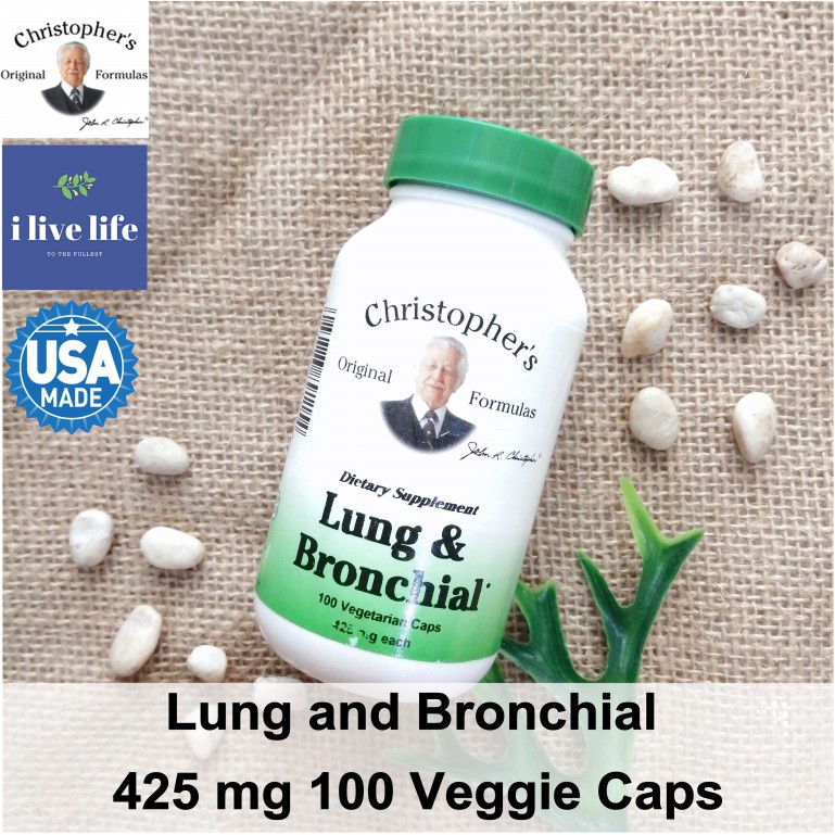 Lung and Bronchial 425 mg 100 Veggie Caps - Christopher's Original ...