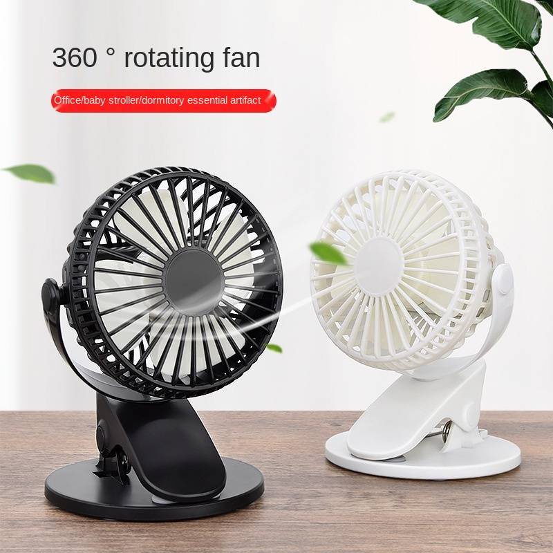 Mini car USB brushless small fan clip charging desktop table fan ...