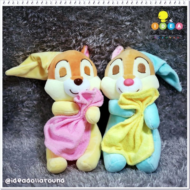 ตุ๊กตา ชิป-เดล Sleeping Chip-Dale มีจุ๊บ ติดกระจก ขนาด 9" | Shopee Thailand