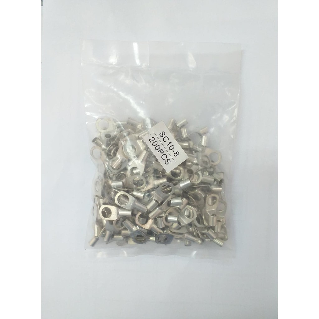 หางปลากลม เปลือยทองแดง(Non-Insulated Ring Terminals) รุ่น SC10-8 (50ตัว/1ถุง) | Shopee Thailand