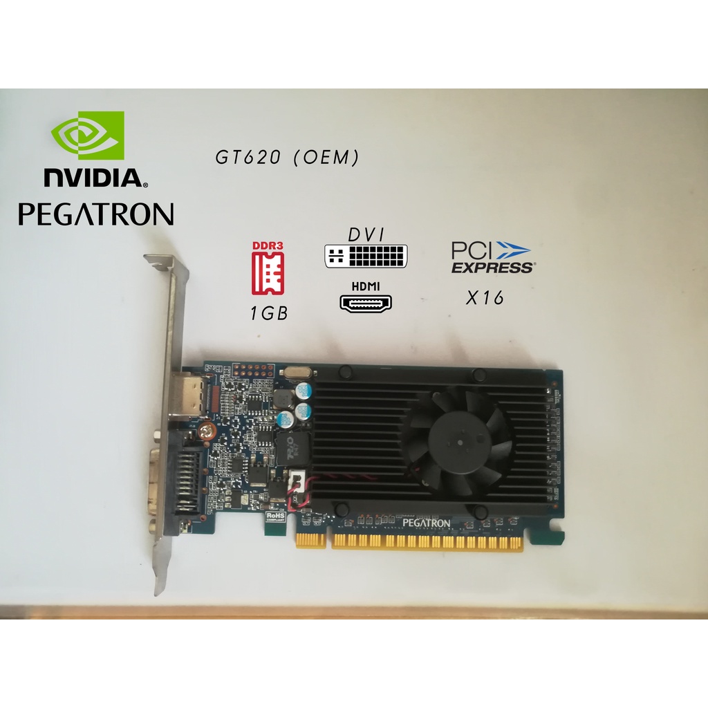 การ์ดจอ Pegatron GT 620 1GB DDR3 | Shopee Thailand