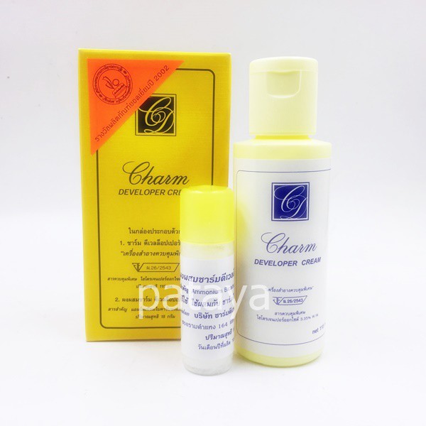 Charm Developer Cream ชาร์ม ครีมฟอกผิว และเปลี่ยนสีขน ขนาด15กรัม กล่อง ...