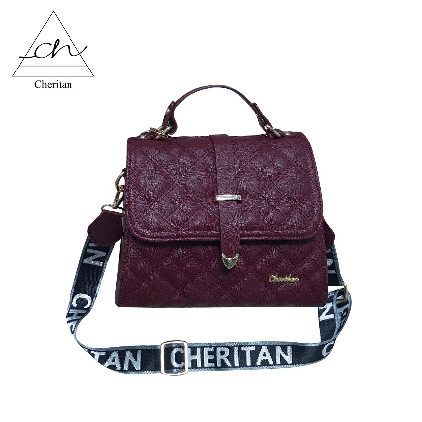 Cheritan กระเป๋าสะพายข้าง รุ่นB9-86 กระเป๋าหนังPU เชอริตัน | Shopee ...