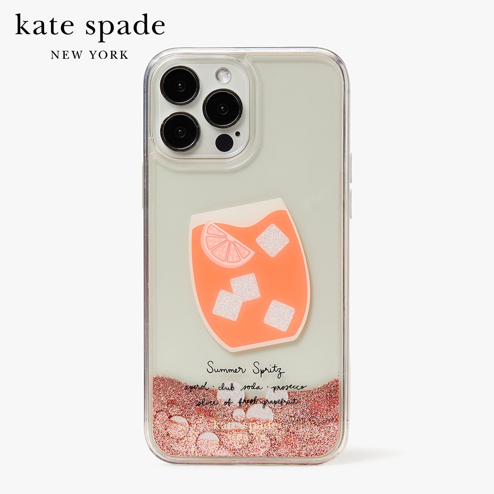 KATE SPADE NEW YORK TINI LIQUID GLITTER CAMPARI PHONE CASE 13 PRO MAX ...