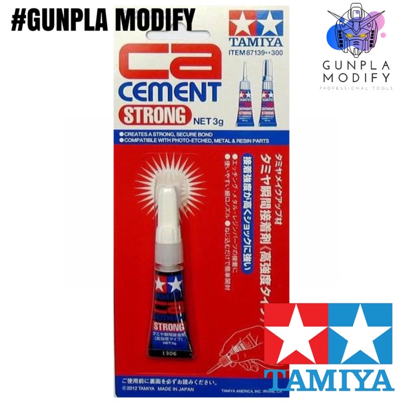 TAMIYA 87139 กาวติดพลาสติกกับโลหะ CA Cement (Strong) ชนิดยึดติดดีเยี่ยม ...