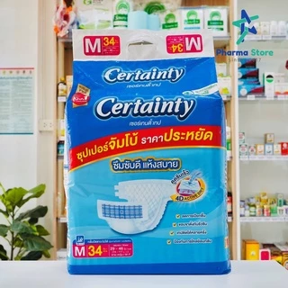 Certainty ผ้าอ้อมผู้ใหญ่ ไซส์ M 34 ชิ้น ราคาพิเศษ | ซื้อออนไลน์ที่ Shopee ส่งฟรี*ทั่วไทย!