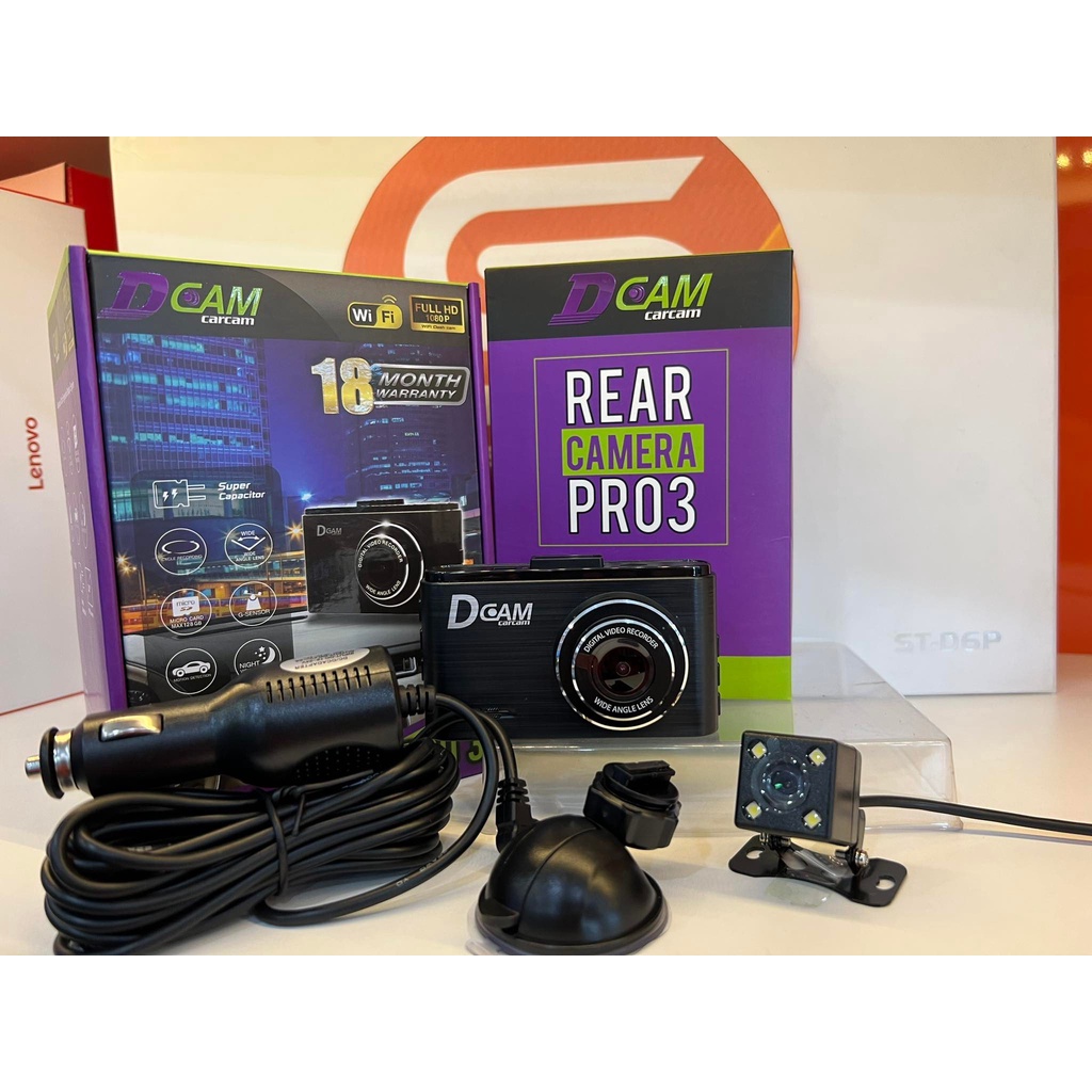D-Cam Carcamกล้องบันทึกหน้า+กล้องบันทึกหลัง | Shopee Thailand