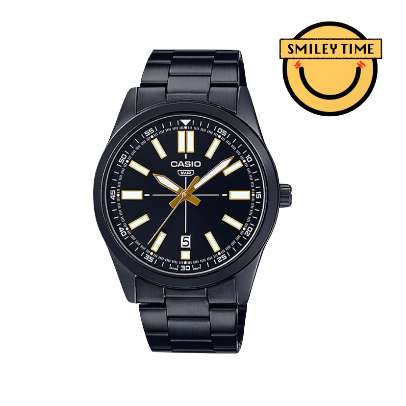 Casio ของแท้ ประกันศูนย์ นาฬิกาคาสิโอผู้ชาย Mtp Vd02 รุ่น Mtp Vd02d Mtp Vd02g Smileytime